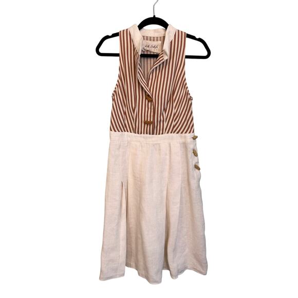 Koto Bolofo | Dresses | Koto Bolofo Midi Dress S Brown Striped ...